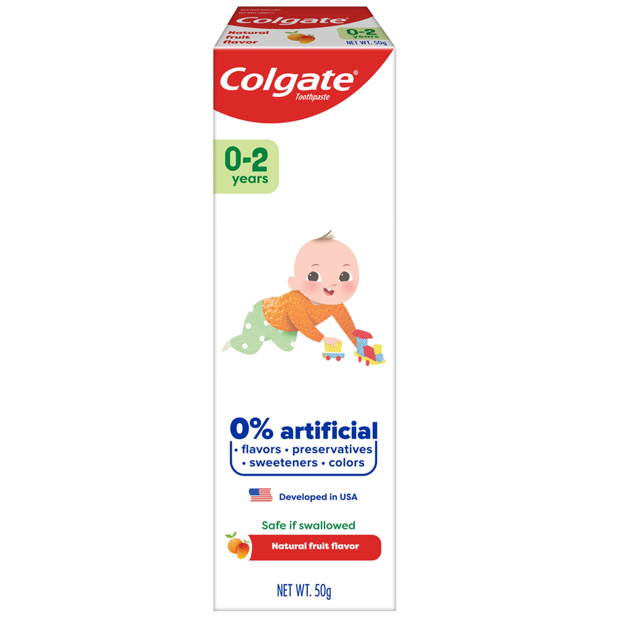 Fluoride Free 0% Artificial Toothpaste (0 - 2 Years) | Colgate Kids