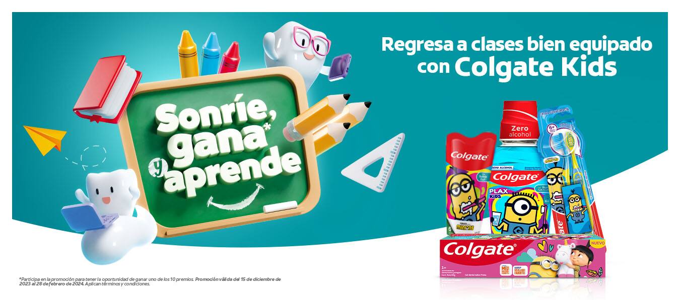 Promoción: Sonríe, Gana y Aprende con Colgate Kids