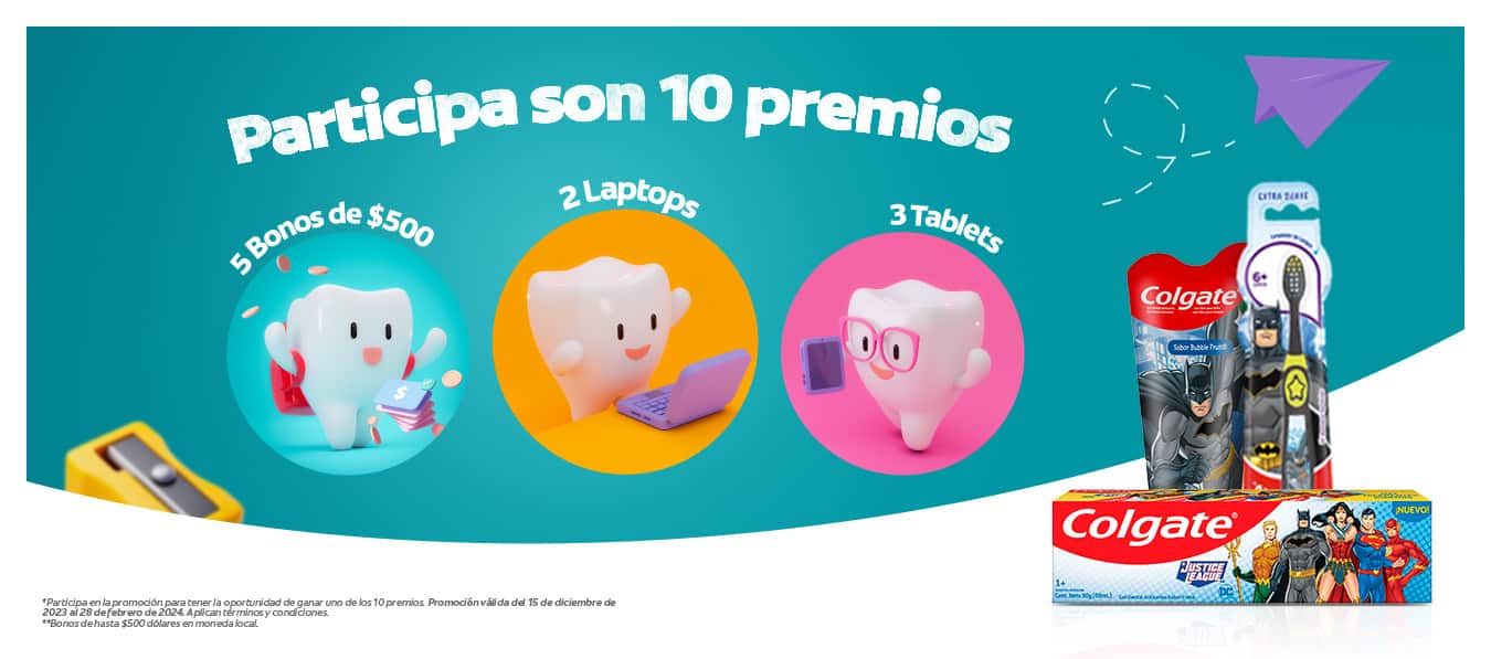 Promoción: Sonríe, Gana y Aprende con Colgate Kids