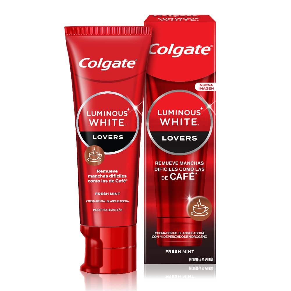 Pasta Dental Colgate® Luminous White Lovers café