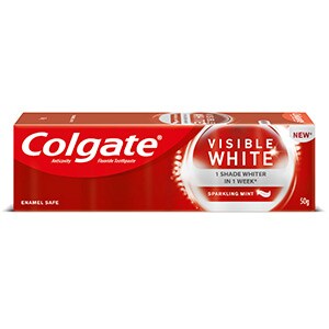 Product- Colgate Visible White- Teeth Whitening paste- White Plus ...