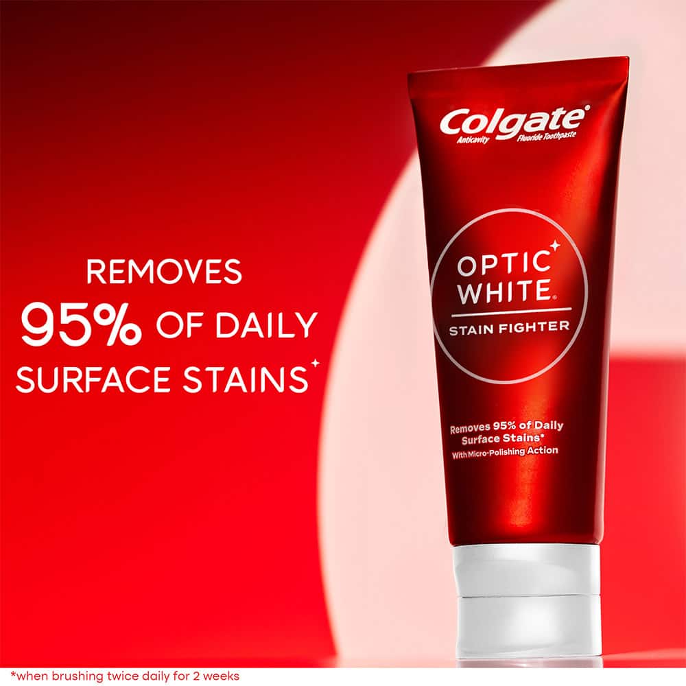 Optic White® Stain Fighter Whitening Toothpaste | Colgate®