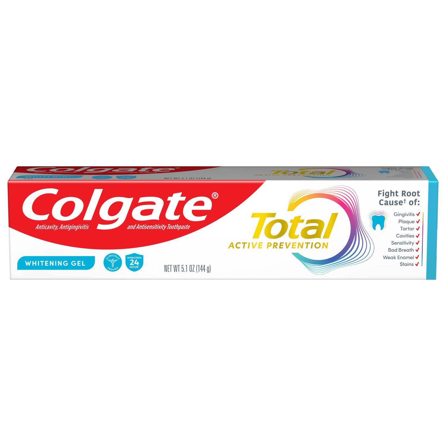 Colgate Total Active Prevention Whitening Gel Toothpaste