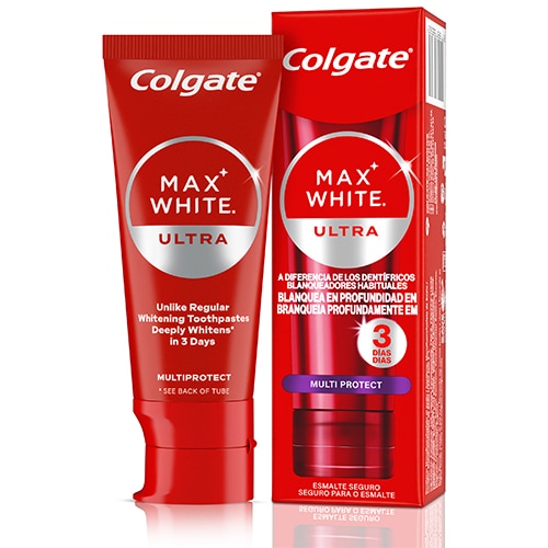 Dentífrico para dentes brancos Max White Multi Protect | Colgate